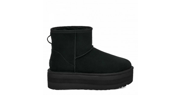 Ugg CLASSIC MINI PLATFORM BLACK - купить женские угги на платформе от ...